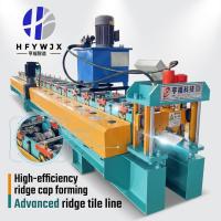 China 460 Roofing Ridge Cap Roll Forming Machine with Servo Control for High Efficiency and Low Maintenance for sale