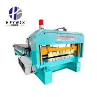 China Energy Saving Small Corrugated Roof Sheet Roll Forming Machine with Advanced Hydraulic System and PLC Touch Screen Control for sale