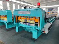 China Energy Saving Small Corrugated Roof Sheet Roll Forming Machine with Advanced Hydraulic System and PLC Touch Screen Control for sale