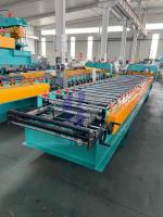 China 690mm Small Corrugated Roof Sheet Roll Forming Machine with PLC Touch Screen Control and Servo Flying Cut for sale