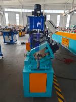 China PLC Controlled U Channel Roll Forming Machine with 16 Rows Punching Roller and Hydraulic Double-Blade Shear for sale
