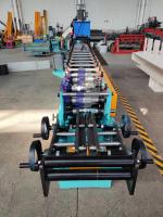 China Automatic U-channel Roll Forming Machine with 16 Rows Punching Roller, PLC Touch Screen Control, and Hydraulic Double-Blade Shear for sale