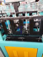 China 75mm Final Profile Width Hat Channel Roll Forming Machine with Hydraulic Stop-to-Cut and Adjustable 0-10m/min Speed for sale