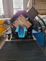 China 75mm Final Profile Width Hat Channel Roll Forming Machine with Hydraulic Stop-to-Cut and Adjustable 0-10m/min Speed for sale