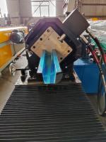 China 75mm Finished Profile Width Hat Channel Roll Forming Machine with Hydraulic Stop-to-Cut and 12 Groups Rollers for sale