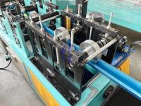 China Durable 75mm Hat Channel Roll Forming Machine with 12 Groups Rollers for 0.4–0.5mm Metal and Hydraulic Cutting for sale