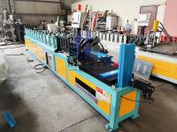 China Automatic C Channel Roll Forming Machine with 0.4–0.5mm Processable Thickness, Hydraulic Stop Cutting, and 12 Sets Forming Roller Groups for sale