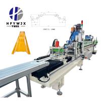 China High Speed 20–23 m/min Automatic Fence Roll Forming Machine with 16 Rows of Forming Rollers and Non-stop Flying Shear for sale