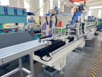 China High Speed 20-23 m/min Fence Roll Forming Machine with 16 Rows of Rollers and Non-stop Flying Shear for sale