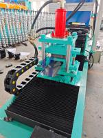 China High Speed 20-25 m/min Fence Roll Forming Machine with 16 Rows Rollers and Non-Stop Flying Shear Cutting for Metal Guardrail Profiles for sale