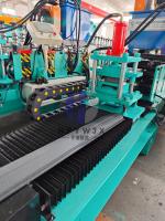 China High Speed 20-25 m/min Fence Roll Forming Machine with 16 Rows Rollers and Non-Stop Flying Shear Cutting for Metal Guardrail Profiles for sale