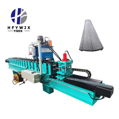 China High Precision Non-stop Flying Shear Fence Roll Forming Machine with 16 Rows Rollers and 20-25 m/min Speed for sale