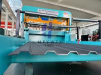 China Heavy Duty C16 Roof Sheet Roll Forming Machine with 23 Rows Rollers for 0.3-0.6mm Thickness and Split PLC Touch Screen for sale