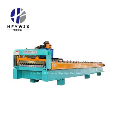 China Heavy Duty C16 Roof Sheet Roll Forming Machine with 23 Rows Rollers for 0.3-0.6mm Thickness and Split PLC Touch Screen for sale