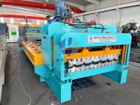 China Automatic High Precision High Speed Glazed Tile Roll Forming Machine and Glazed Tile Making Machine for Metal Roof Tiles for sale