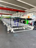 China 1135mm Wide Span Trapezoidal Roll Forming Machine with 0-35 m/min Production Speed and PLC Touch Screen Control for Roof Panel Making for sale