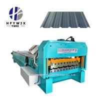 China 18 Rows Trapezoidal Roll Forming Machine with 0-40 m/min Production Speed and ±1 mm Length Tolerance for Trapezoidal Sheet Forming Machine Production for sale