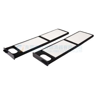 China 495*125*29.5mm Square Filter for Heavy-duty Excavator Air Conditioning System OE 51186-41970 YN50W01014P1 YN50V01014P1P for sale