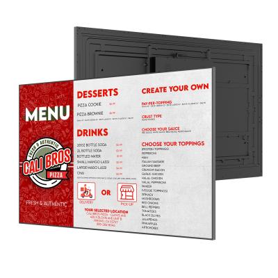 China Commercial Digital Menu Boards 55 Inch Indoor LCD Digital Signage Display for sale