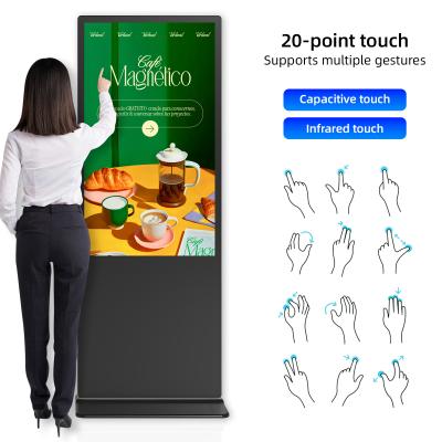 China Capacitive Touch Screen Digital Signage Advertising Kioks 43 Inch for sale