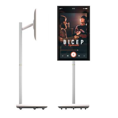 China Movable Portable Smart TV Touchscreen Android 12 Size 24'' 27'' 32in for sale