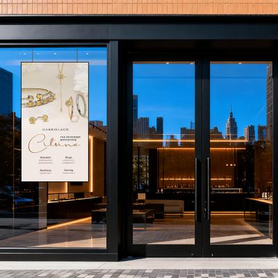 China 43″ To 55″ Digital Advertising Screen For Retail | Window Display Signage for sale