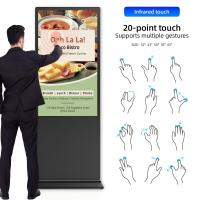 China Floor Standing LCD Advertising Player Touch Screen Kiosk Display Digital Shopping Mall for sale
