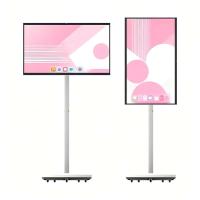 China Portable Smart TV on Stand Mobile Stand by Me TV Built-In Battery with Wheels for sale