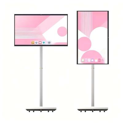 China Portable Smart TV on Stand Mobile Stand by Me TV Built-In Battery with Wheels for sale