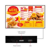 China LCD Advertising Display Digital Signage Menu Board Indoor Ad Screen for sale