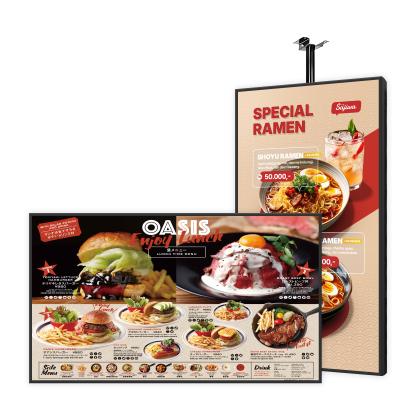 China Android Digital Signage Player Electronic Menu Board for Milk Tea Store Retail for sale
