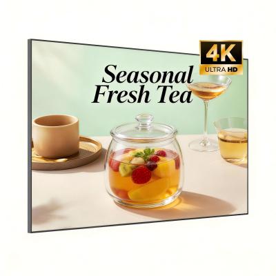 China 4K LCD Digital Signage Menu Board with CMS Wall Mounted Display LCD Advertising Player for sale