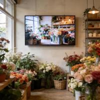 China Indoor 50 Inch Wall-Mounted Digital Signage Display for Retail Flower Shop for sale
