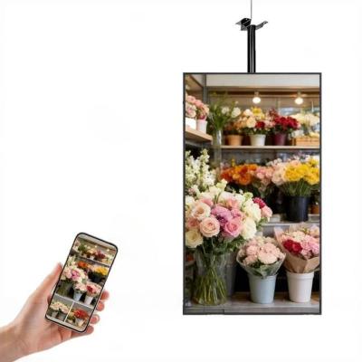 China High Brightness 4k Mall Window Facing Wall Hanging Mount Digital Signage and Display for sale