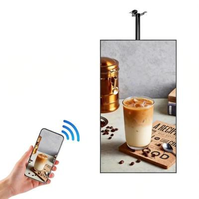 China Hanging 43'' -86'' Inch LCD Advertising Signage HD Digital Display Menu Board Screen for sale