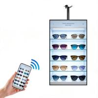 China Digital Hanging Signage for Sunglasses Store Wayfinding Suspended Advertising Screen for sale