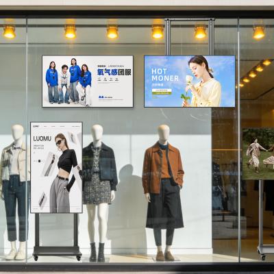 China High Brightness 2500 Nits LCD 4K Digital Poster Window Advertising Screen for sale