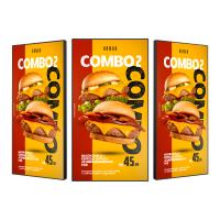 China 2500 Nits LCD Advertising Display Digital Poster for Shop & Store Window Display for sale