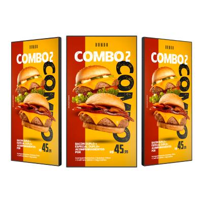 China 2500 Nits LCD Advertising Display Digital Poster for Shop & Store Window Display for sale