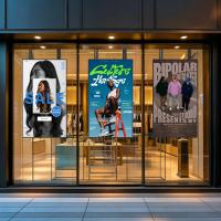 China 4k UHD 55 Inch 2500 Nits High Brightness Digital Window Displays for sale
