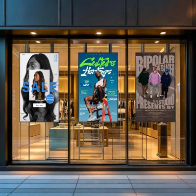 China 4k UHD 55 Inch 2500 Nits High Brightness Digital Window Displays for sale