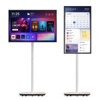 China Portable Android Smart TV Touch Screen Monitor with Wheels for Home for sale