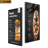 China Slim Thin Android 4k Ads Monitor Digital Signage for Mall Hotel Events -E6 Model Series for sale