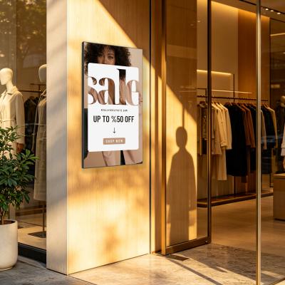 China 4K Window Digital Signage Display with USB Cloud Remote Publishing Lcd Screen Display for sale