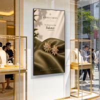 China Shop Mall 2500 Nit Advertising Digital Signage Facing Window LCD Screen Display for sale