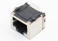 China 1x1 8 Pin Side Entry SMT RJ45 Jack For Communication Equipment for sale