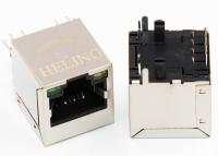 China Top Entry RJ45 Through Hole Connector , THT RJ45 PCB Jack RoHS Compliant for sale