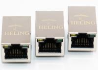 China 90 Degree Ethernet PoE RJ45 Jack 1 x 1 Port -40℃ - 70℃ Operating Temperature Range for sale