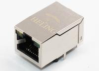 China 90 Degree Ethernet PoE RJ45 Jack 1 x 1 Port -40℃ - 70℃ Operating Temperature Range for sale