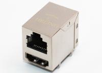 China 8P8C Female Connector RJ45 With HDMI / USB Stacked 2x1 For Data / Signal Transmissions for sale